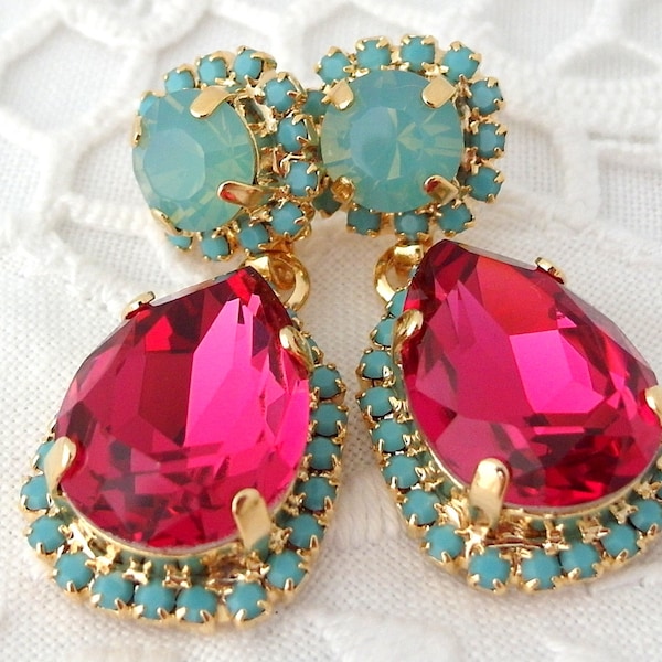 Turquoise Hot Pink - Etsy