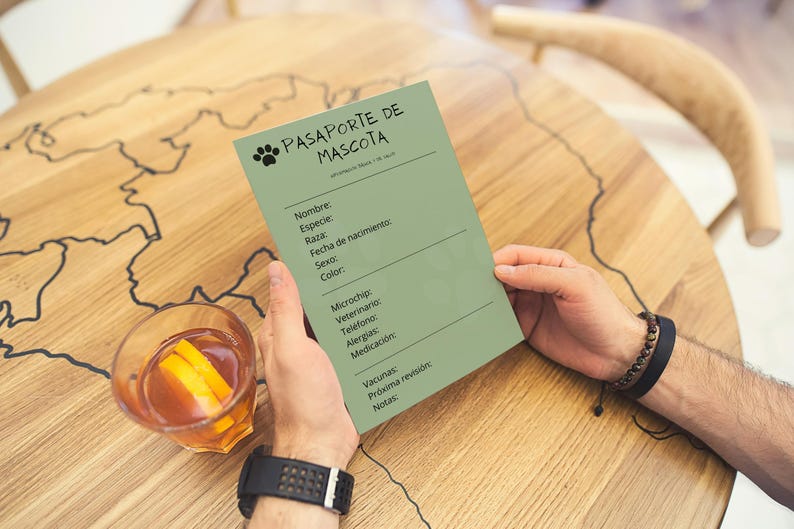 Editable Pet Passport in Canva | Health Information and Data | Digital ...