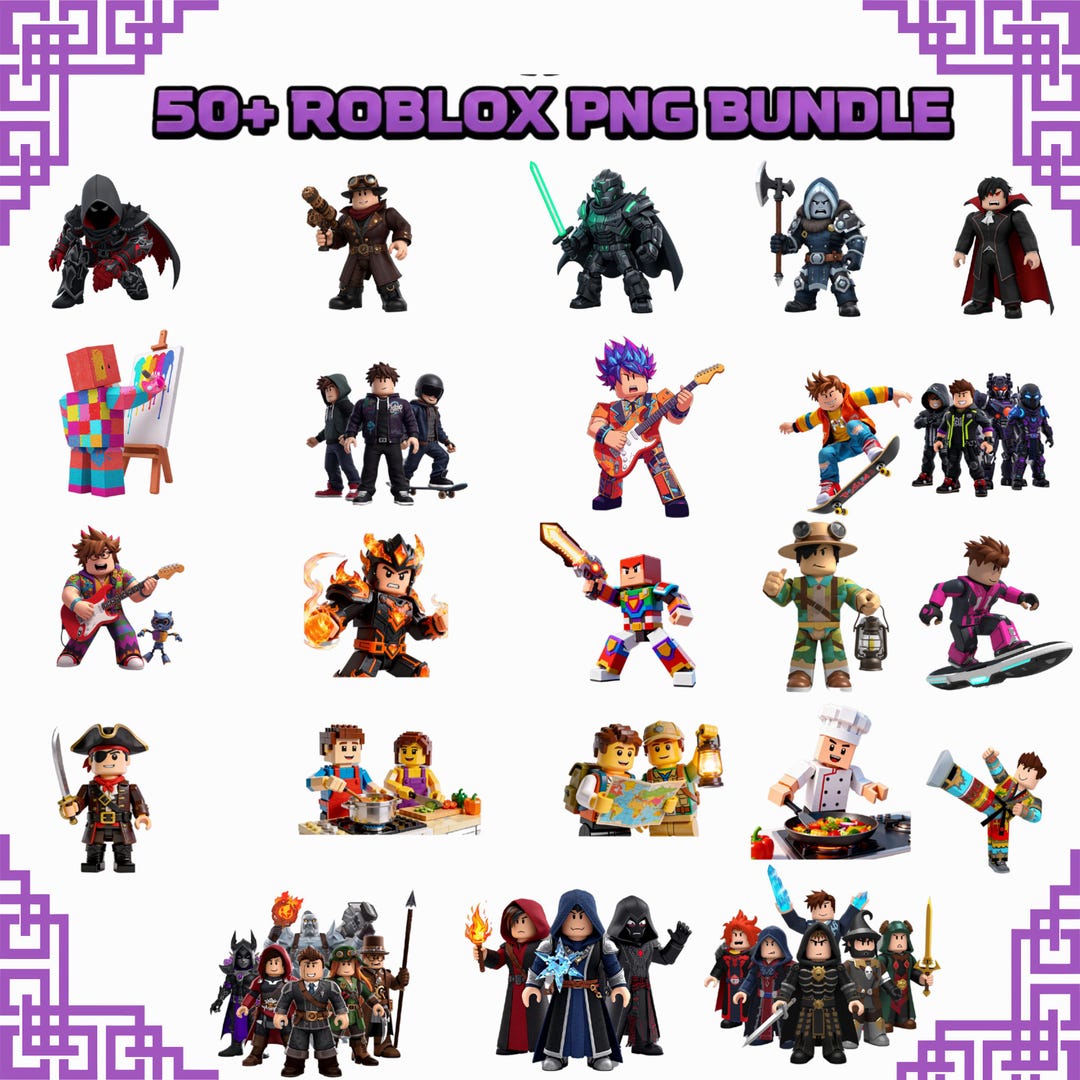 Roblox PNG Bundle,gaming PNG Files for Cricut,roblox ,roblox Boy Png ...