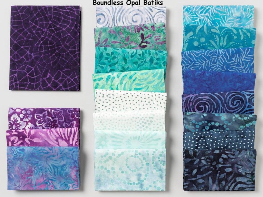 Boundless Quilting Fabric 10 Inch Stack layer Cake 42 Pc Opal Batik - Etsy