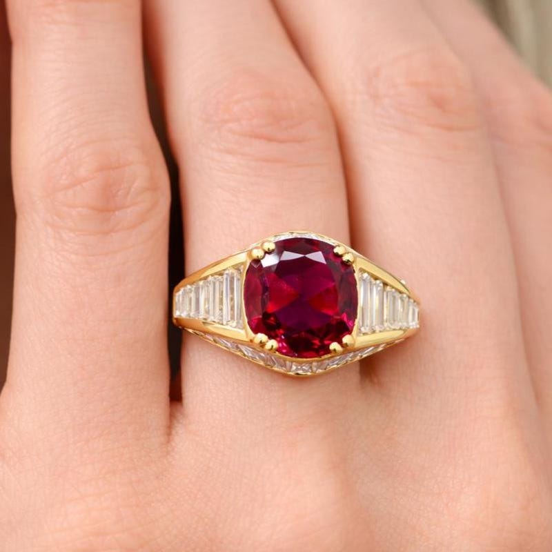 Large Gia Diamond Ring - Etsy