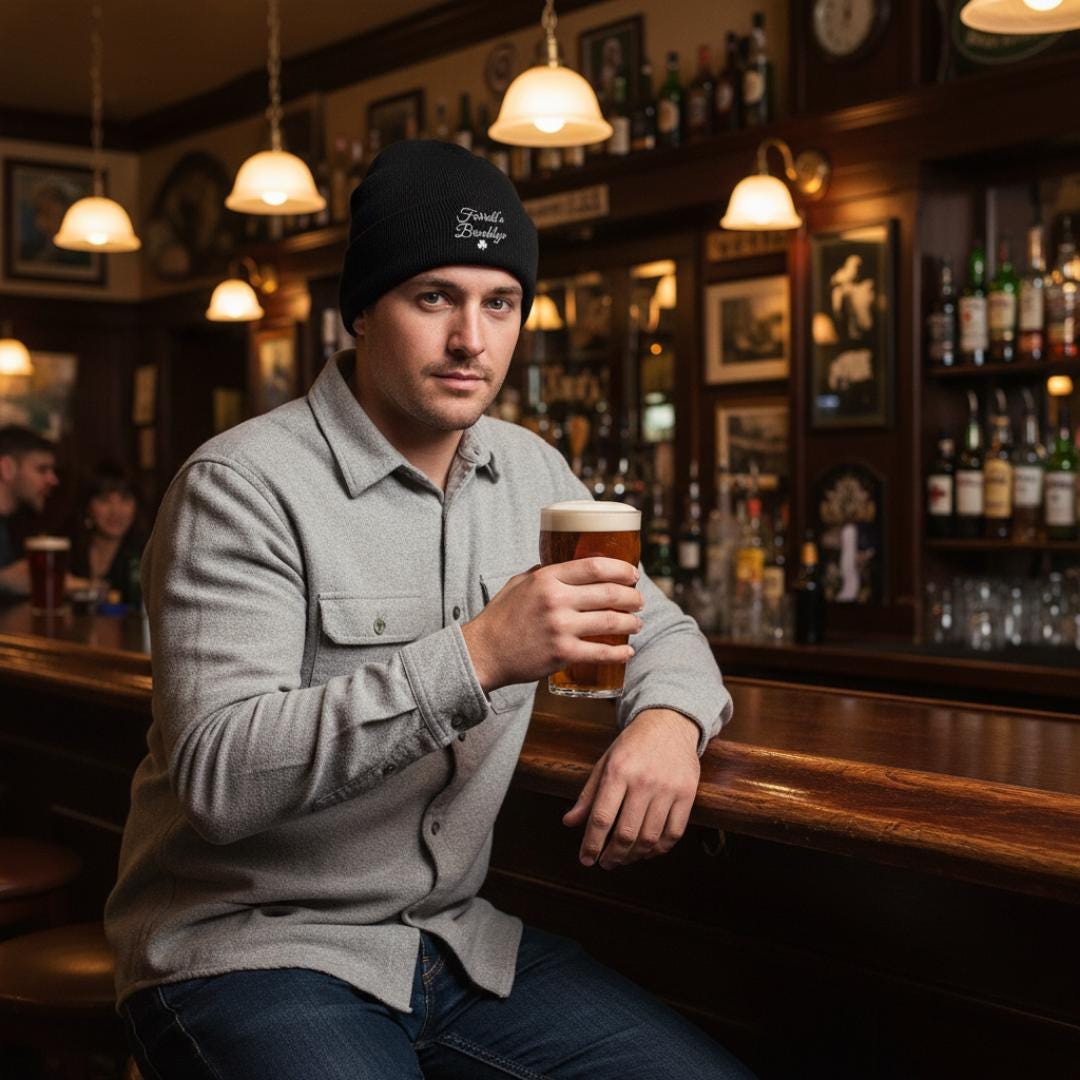 Farrell's Brooklyn Embroidered Beanie | Ribbed Knit Beanie | Classic ...