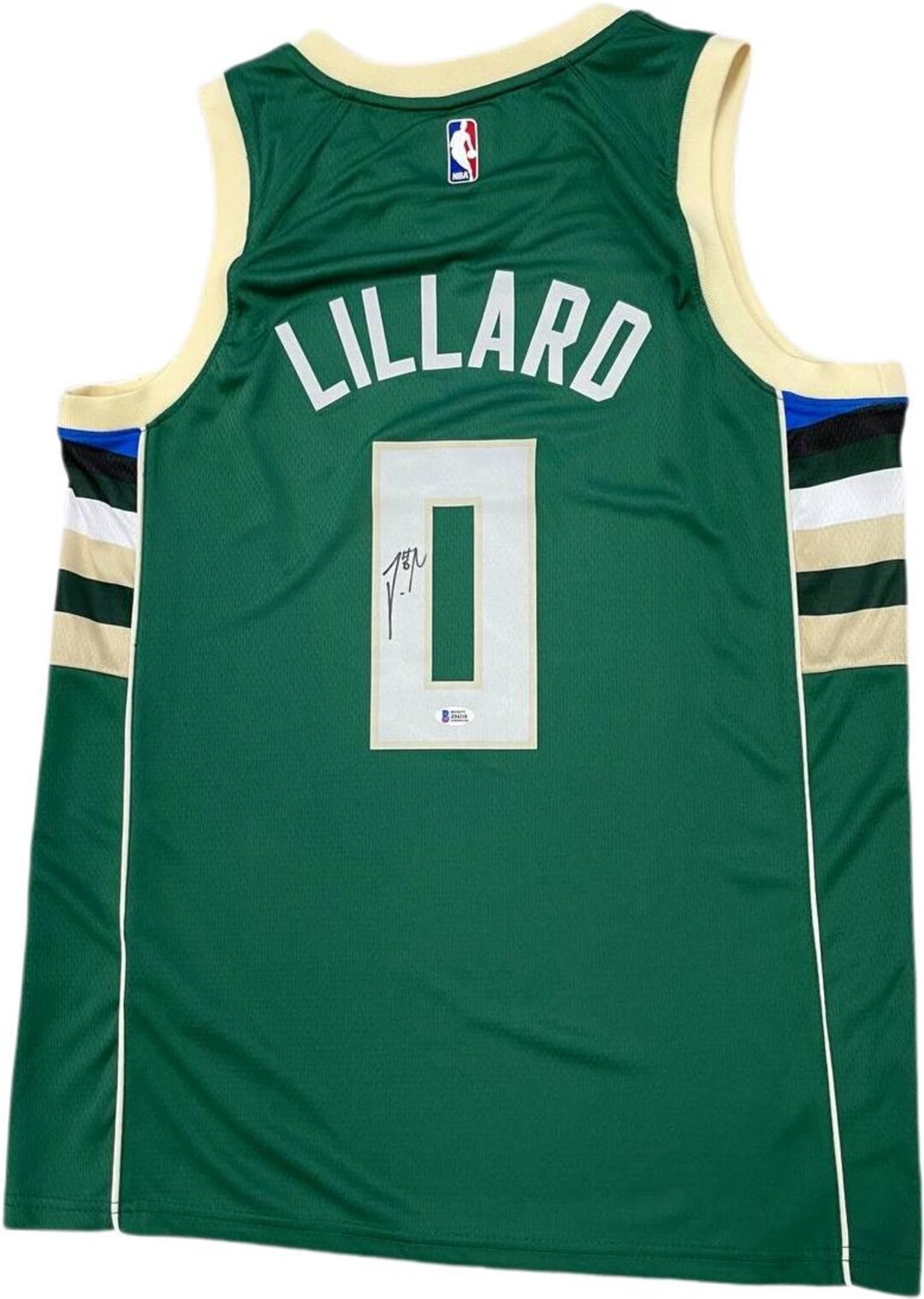 Damian Lillard Signed Milwaukee Bucks Jersey Autographed NBA Beckett ...