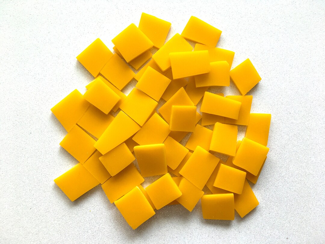 MARIGOLD YELLOW Solid Stained Glass - 50 Pieces - Etsy