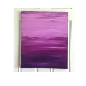 Original Acrylic Abstract Painting - PURPLE Landscape - 20 X 24 - Etsy