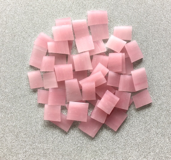 LIGHT PINK Semi-transparent Stained Glass 50 Pieces - Etsy