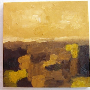 Original OIL Abstract Painting HARVEST 10 X 10 - Etsy