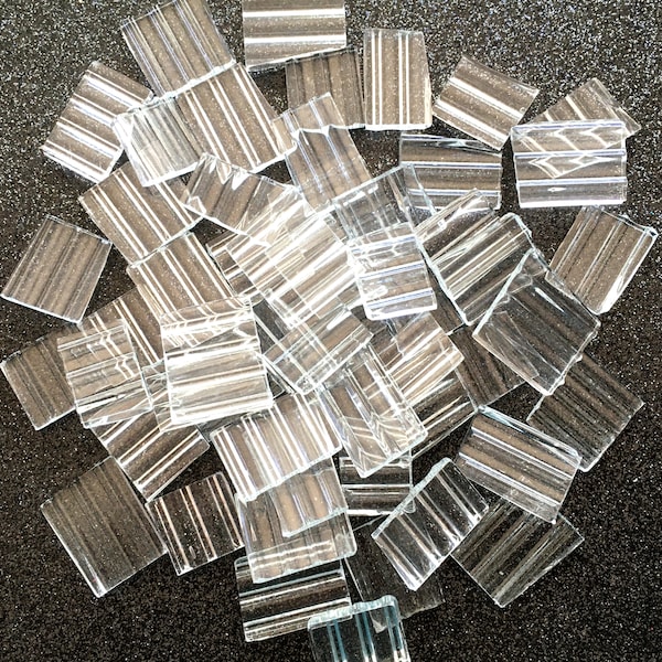 Clear Glass Tiles - Etsy