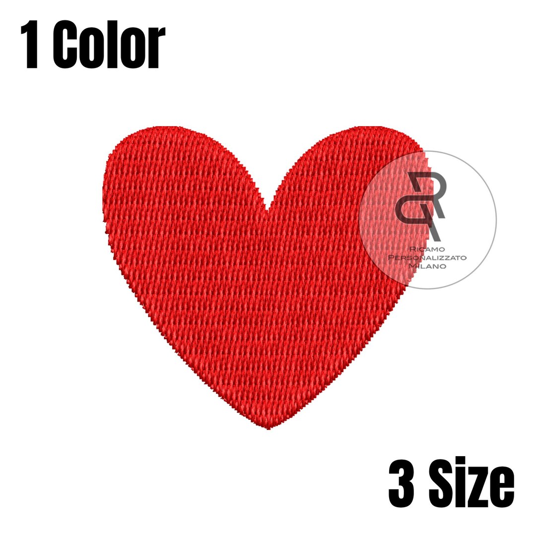 3 Sizes – Mini Heart – Machine Embroidery Design – Instant Download - Etsy