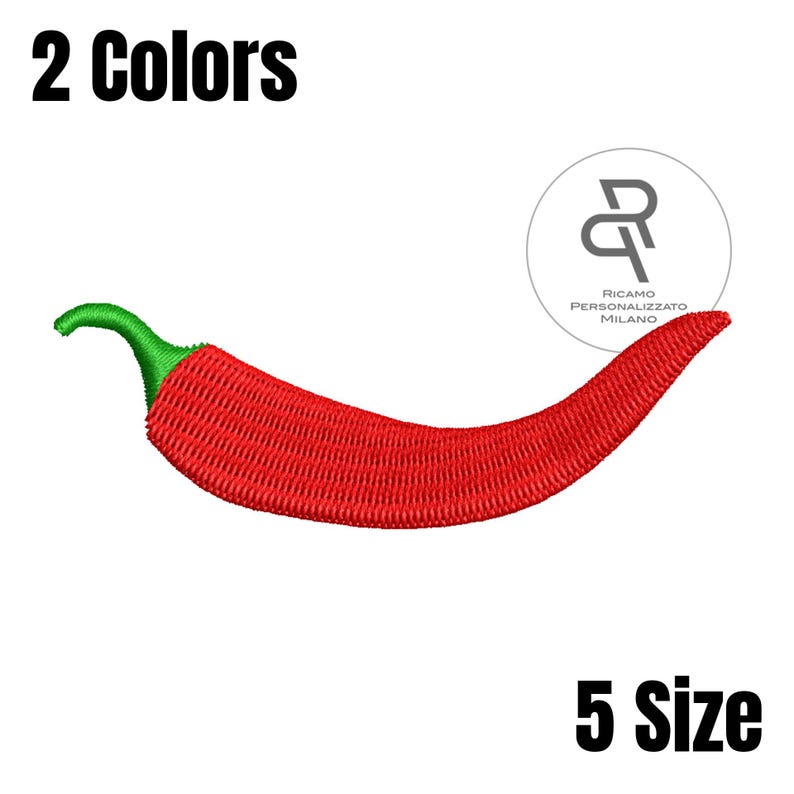 Mini Chili Pepper Embroidery Design, 7 Sizes, Hot Chili Pepper Machine ...