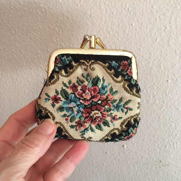 Floral Coin Purse - Etsy