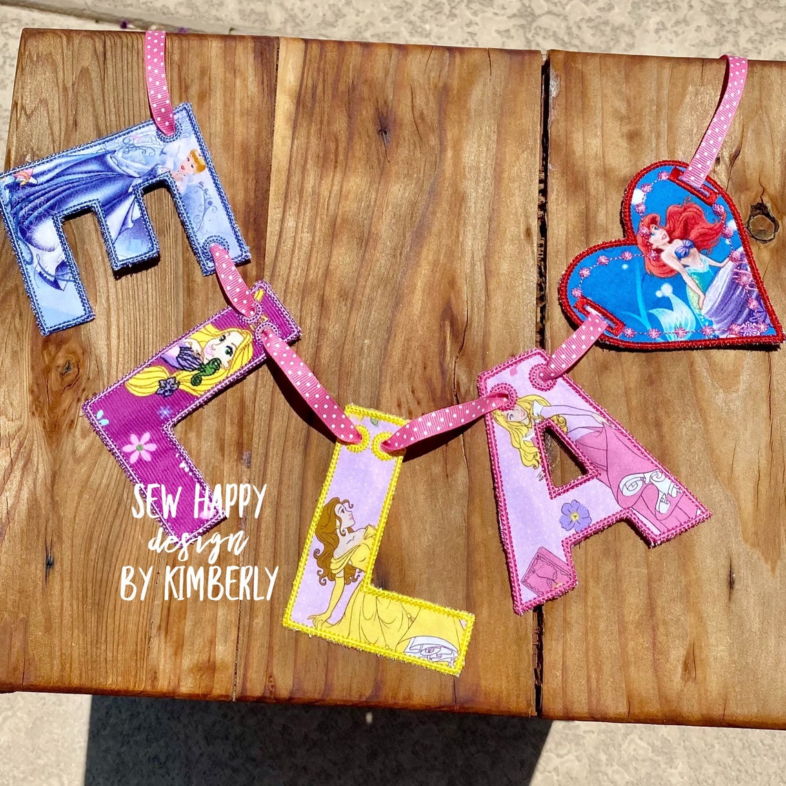 Custom Name Princess Banner Fabric Double Sided Banner - Etsy