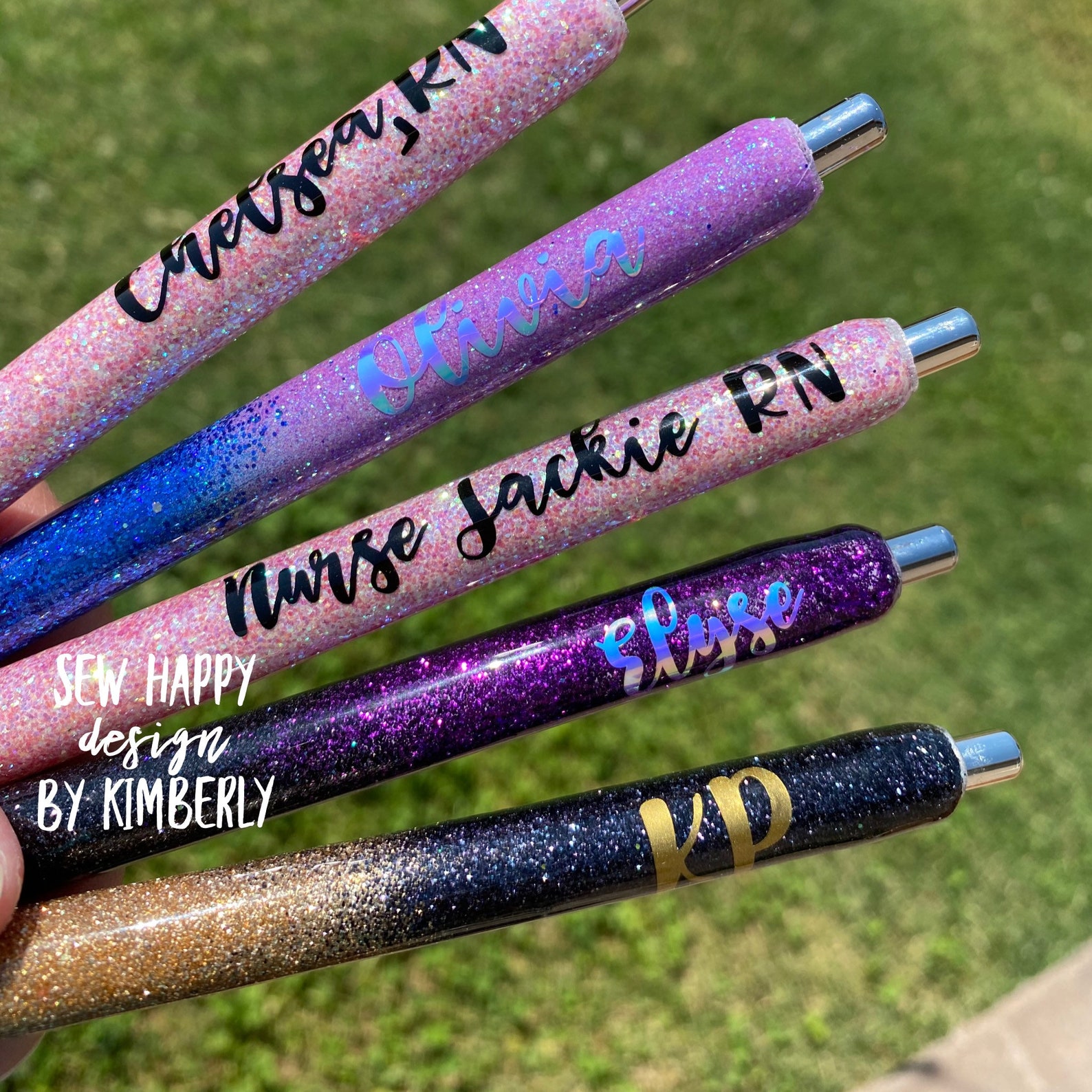 Custom refillable Papermate inkjoy 0.7 Glitter pen | Etsy