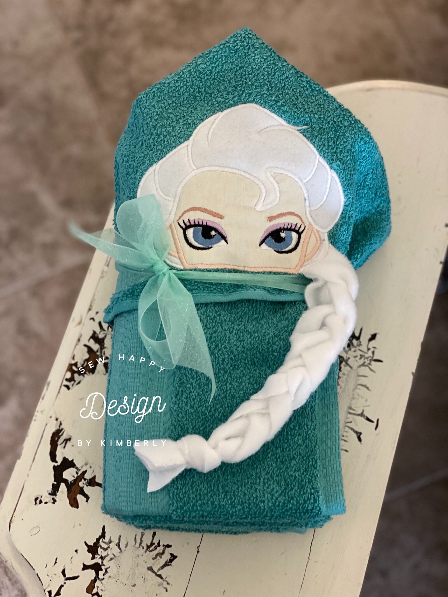 Elsa Frozen Inspired Hooded Towel | Etsy