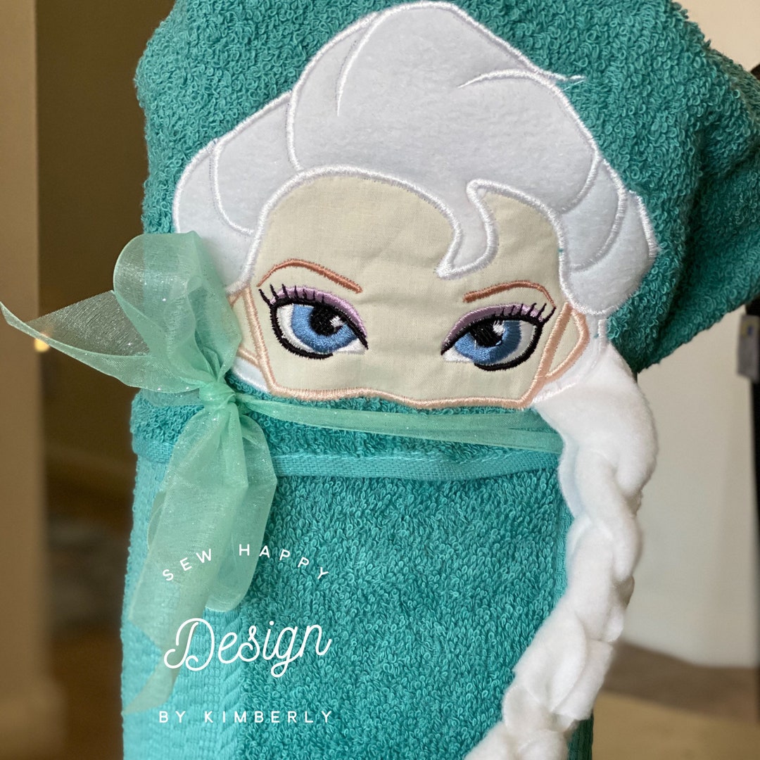 Elsa Frozen Inspired Hooded Towel - Etsy