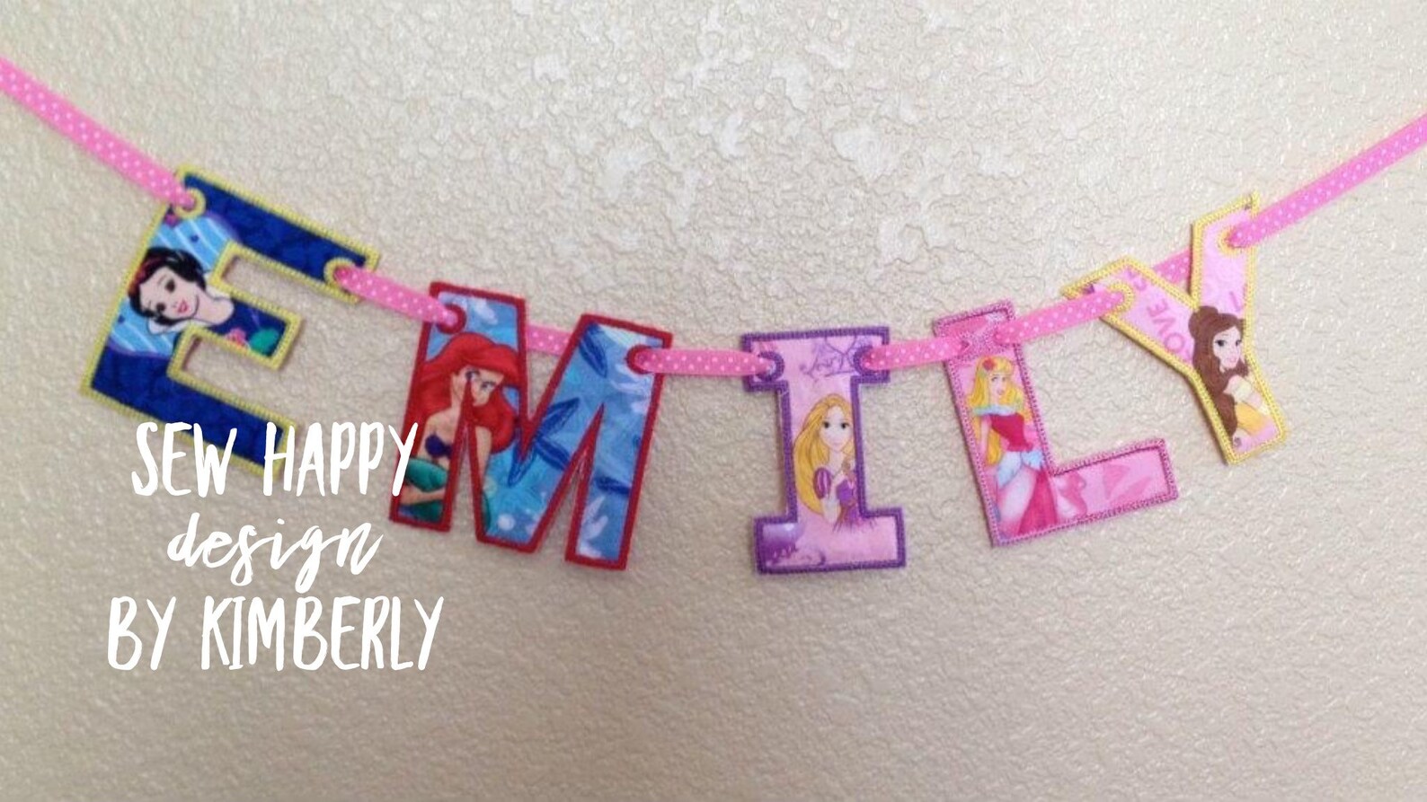 Custom Name Princess Banner Fabric Double Sided Banner - Etsy