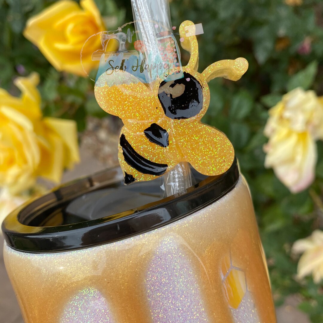 Bee Straw Topper - Etsy