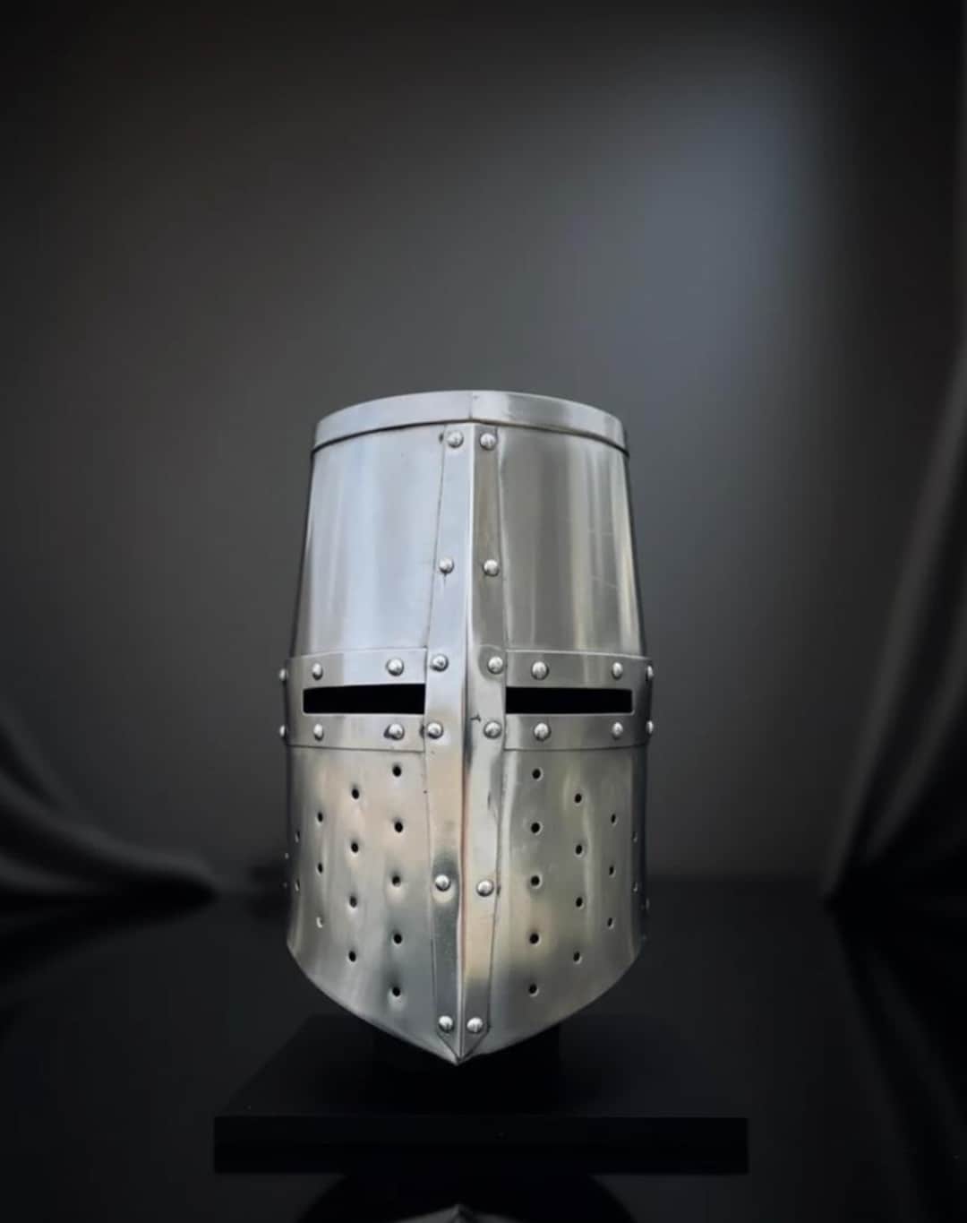 Wearable Medieval Steel Helmet | Handmade Knight Great Helm ...