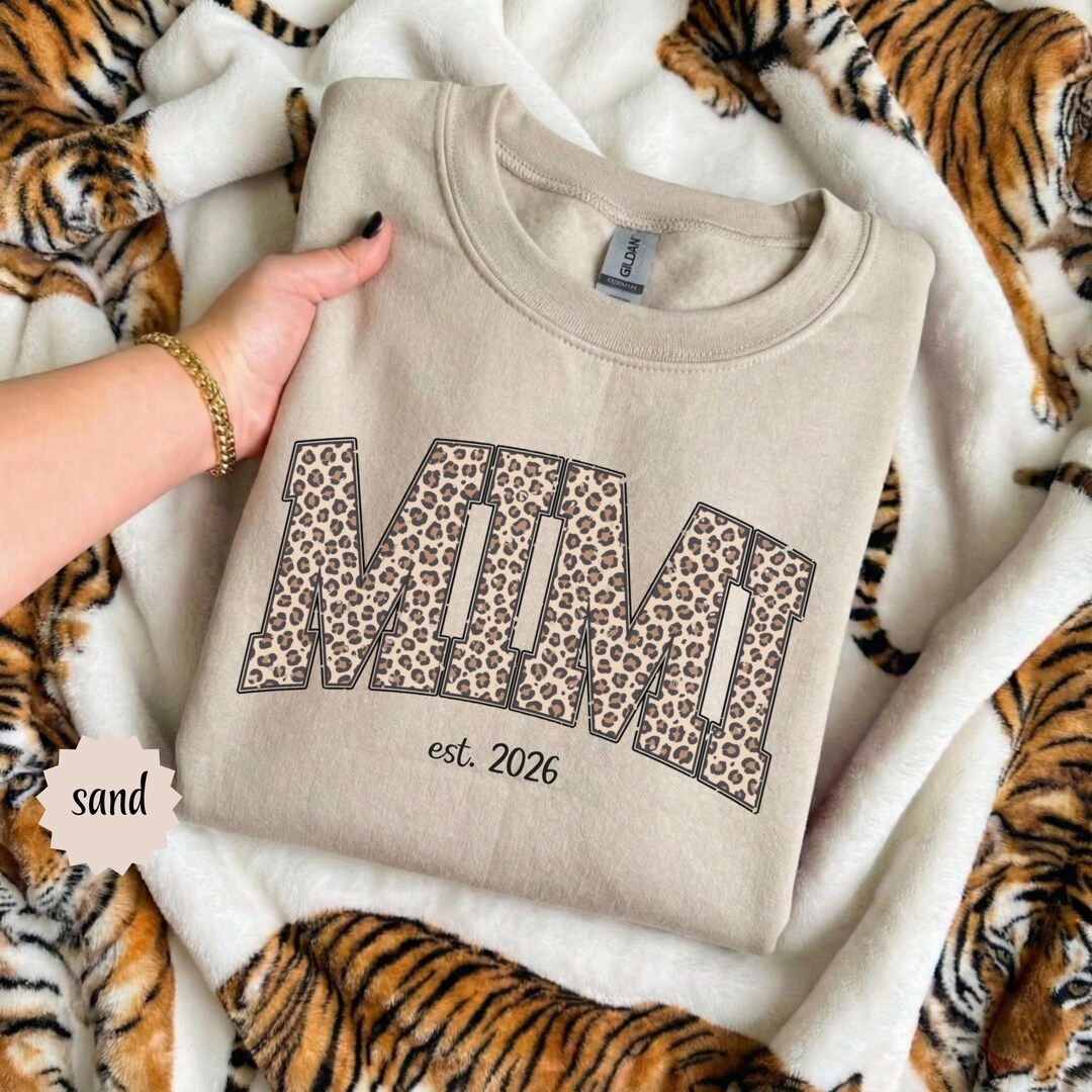 Sweat léopard Mimi Est 2026 personnalisé, sweat léopard Mimi ...