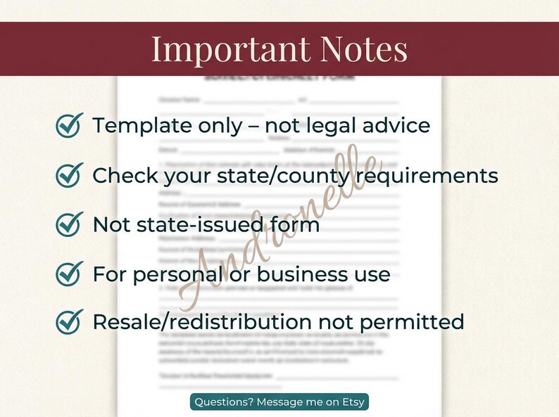 Complete Notarial Certificate Templates Bundle – Editable PDF | 20 ...