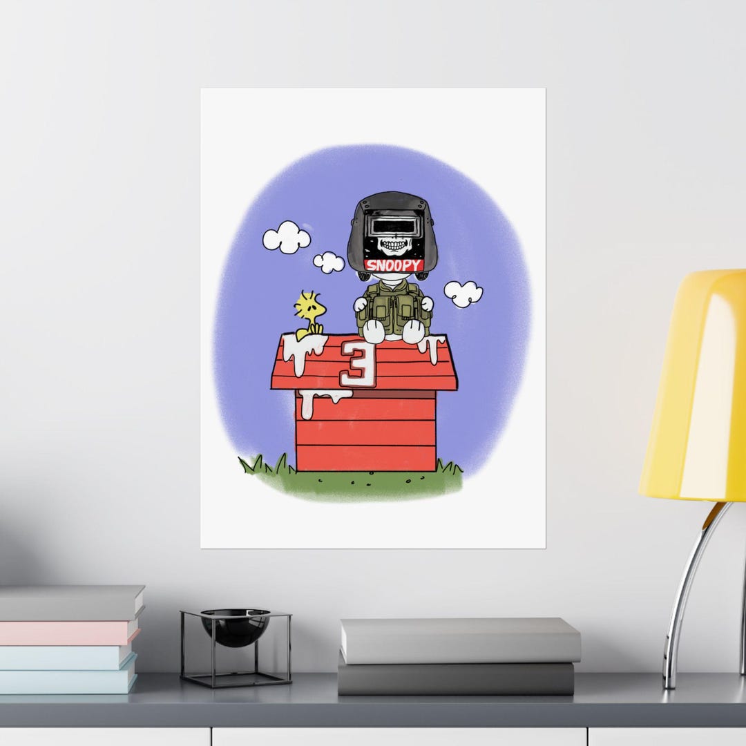 Snoopy as Tagilla Poster | Escape From Tarkov Mashup Matte Vertical ...