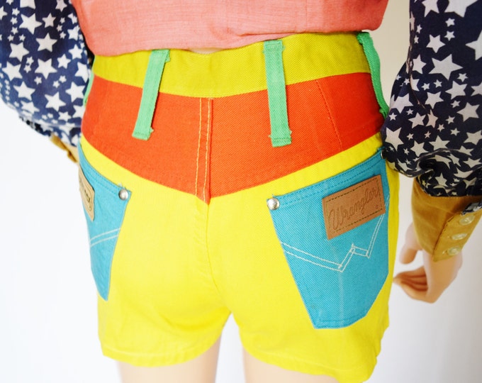 Vintage 1960's 70's Peter Max Wrangler Color-blocked Hippie MOD Pop Art ...
