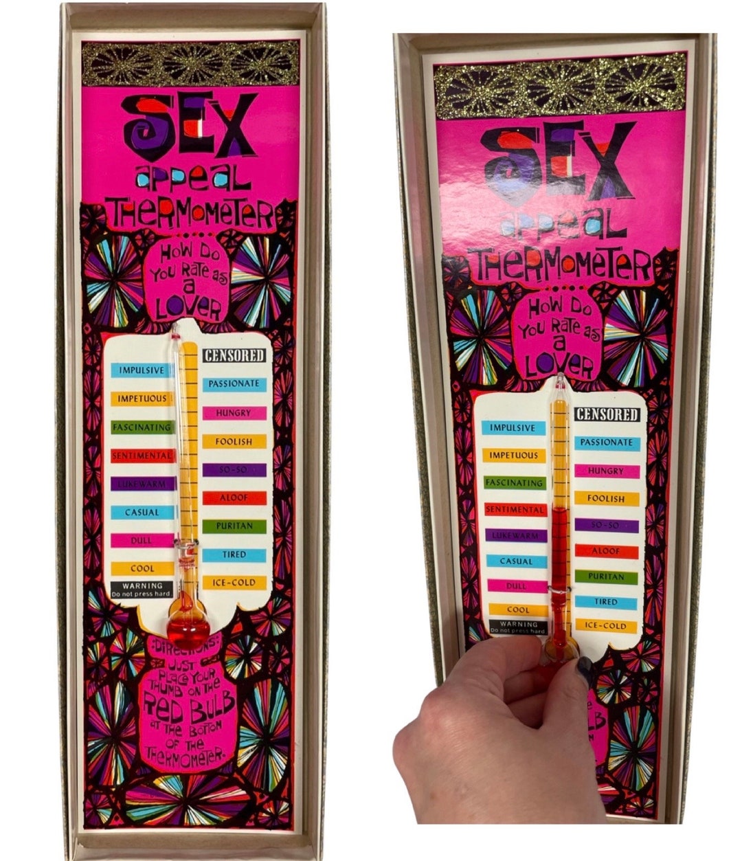 Vintage 1960’s | 70’s Sex Appeal Thermometer - How Do I Rate as a Lover ...