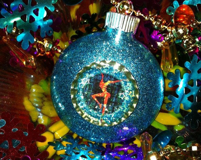 DAVE MATTHEWS BAND Glass Glitter Resin Christmas Ornament Ooak Holiday ...
