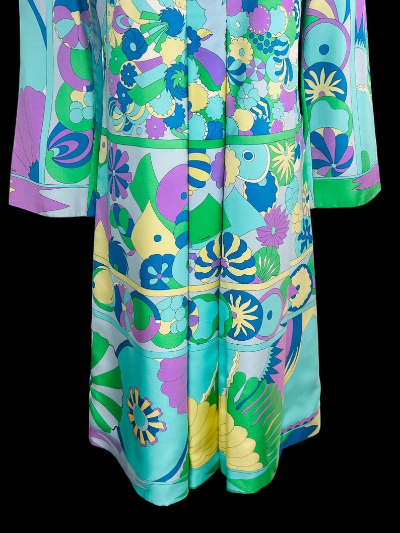 Rare Vintage 1960’s Bessi Mod Psychedelic Op Art Couture Silk Dress - Etsy