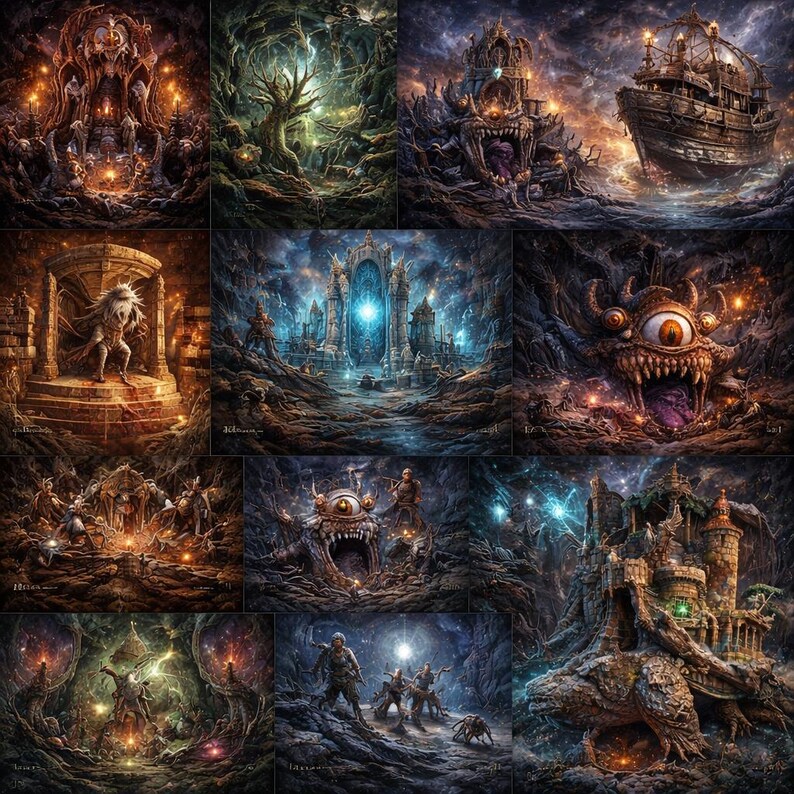 Fantasy STL Bundle 2022 | 12 Pack RPG & Tabletop Miniatures | 121 GB ...