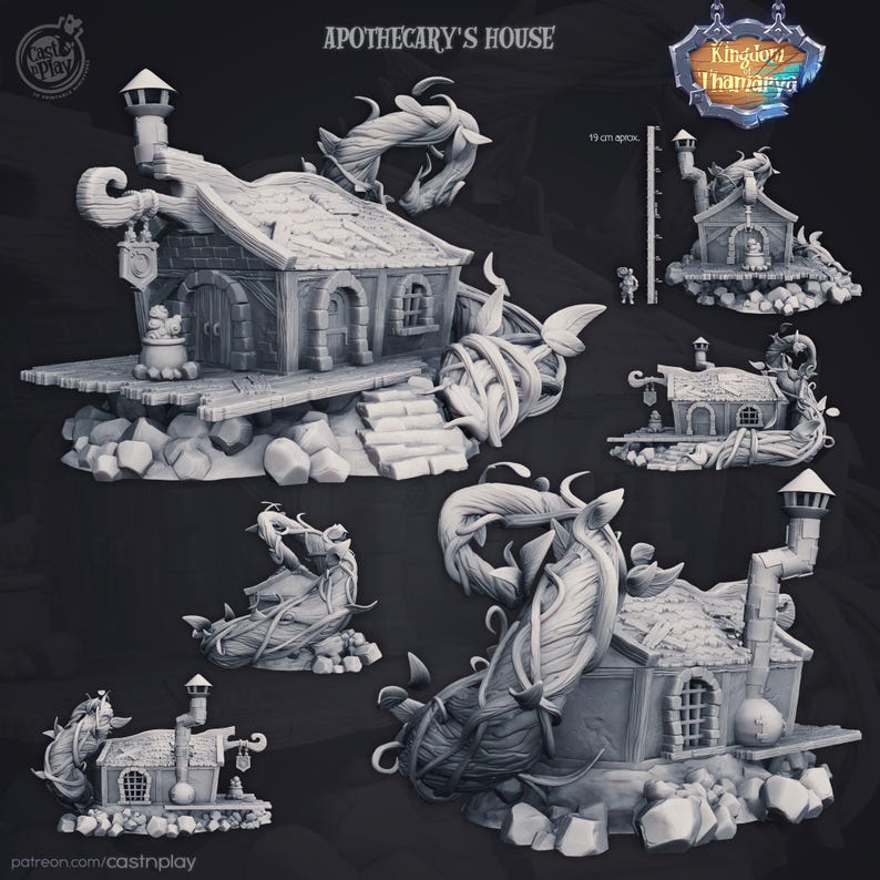Medieval Fantasy Buildings STL Bundle, 25GB Cast N Play Kingdom of ...