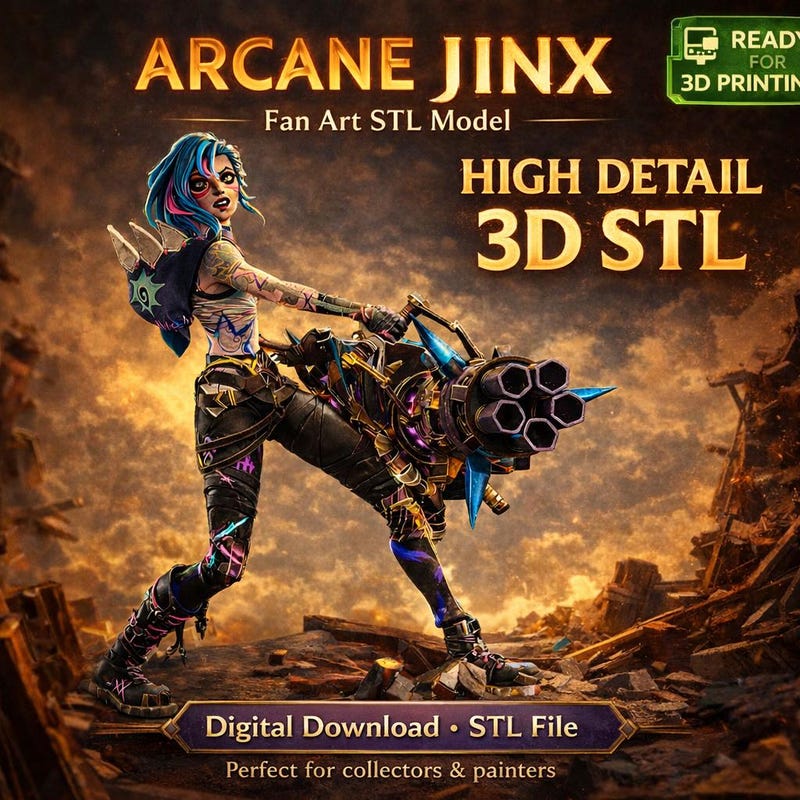 Jinx Figure 3d Model - Etsy