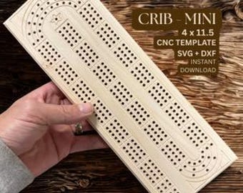 Cribbage Board Template SVG File for CNC and Laser - Etsy Canada