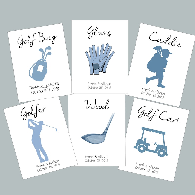 Golf Table Numbers - Etsy