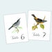 Bird table numbers Bird table tent cards Wedding Table Cards | Etsy