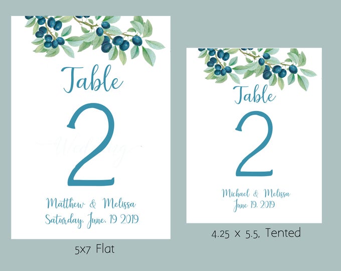 Bird Table NUMBERS Bird Table Tent Cards Wedding Table Cards | Etsy