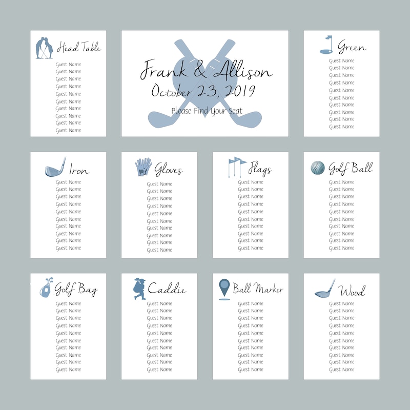 Golf Table Numbers - Etsy