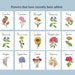 Flower Seating Cards, Floral Seating, Seating Cards by Table Number ...
