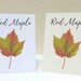 Autumn Leaf Table Cards, Autumn Leaf Table Tents, Autumn Wedding Table ...