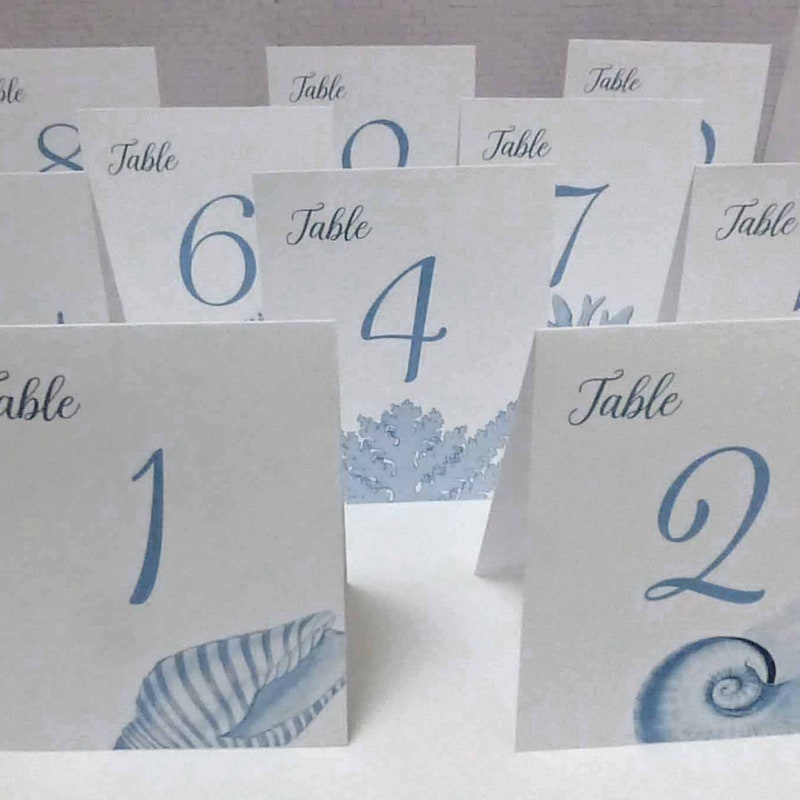 Beach Table Numbers - Etsy