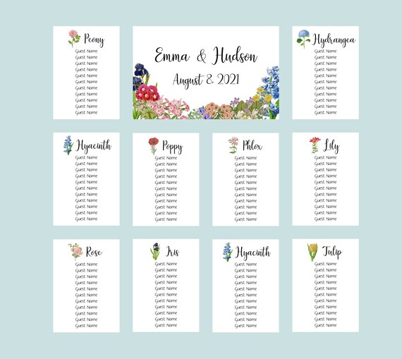 Seating Cards Table Seating Assignment Cards Seating Chart - Etsy