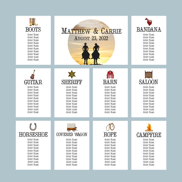 Western Table Seating - Etsy