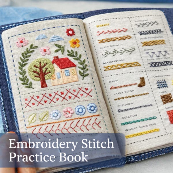 Embroidery Stitch Book - Etsy