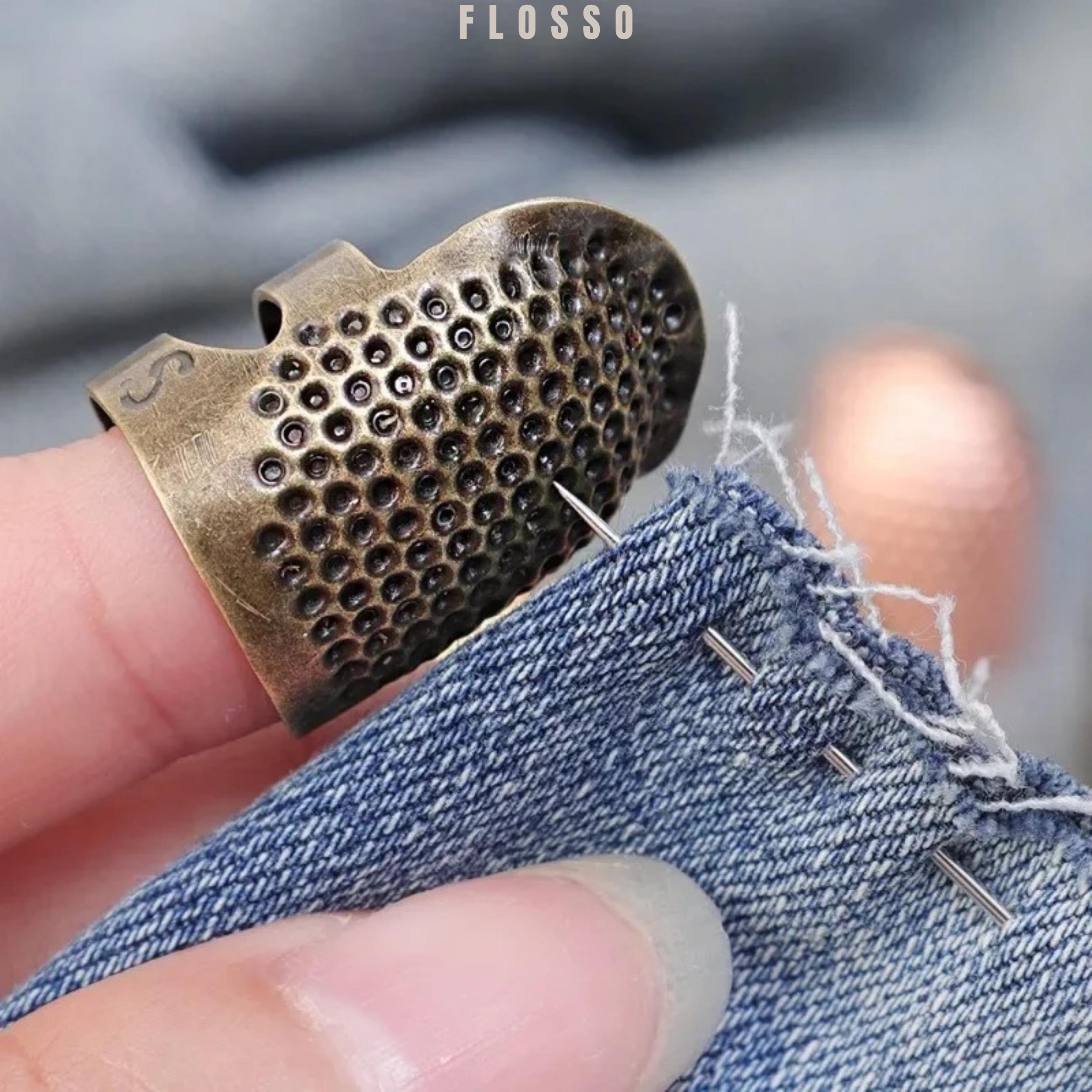 Adjustable Metal Thimble for Sewing – Finger Protector, Hand Sewing ...