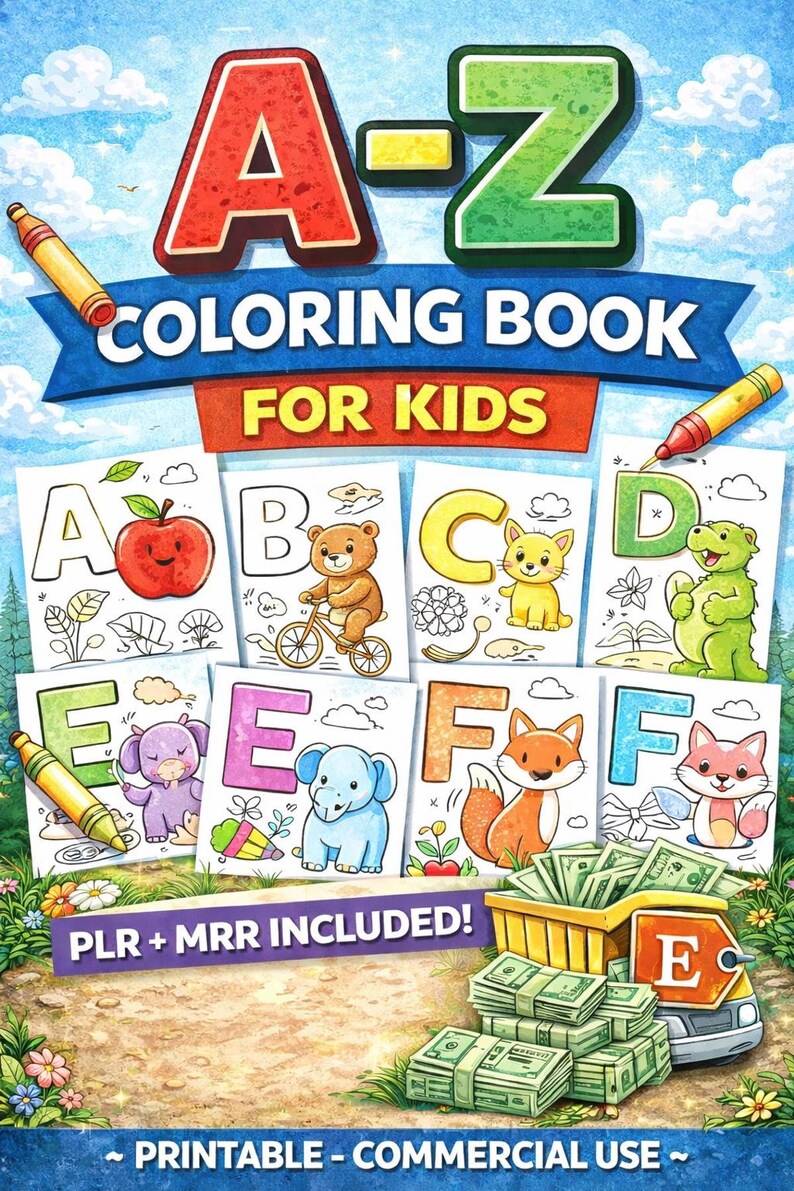 Alphabet Coloring Pages A to Z for Kids | Printable ABC Coloring Book ...