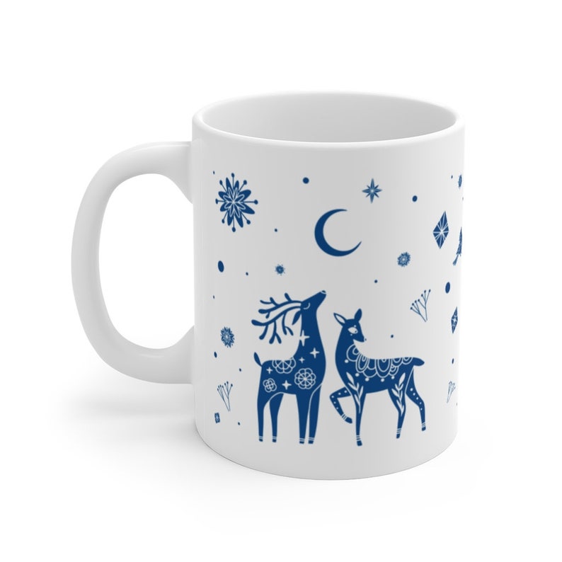 Winter Solstice Christmas Mug Mystical Nordic Whimsical Woodland ...