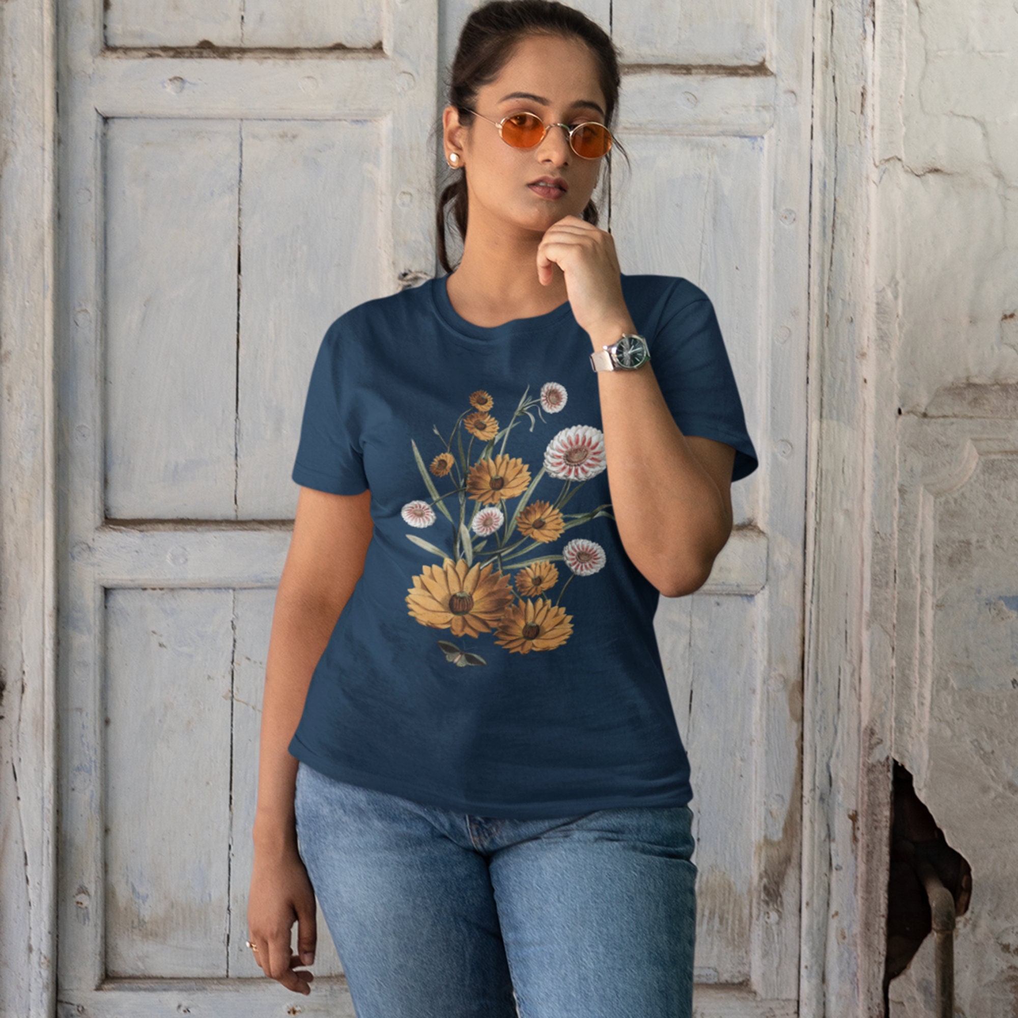 Botanical Shirt, Victorian Inspired Floral T-shirt, Flower Tee ...