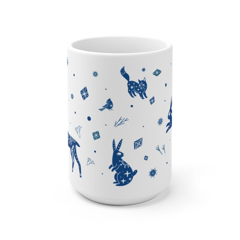 Winter Solstice Christmas Mug Mystical Nordic Whimsical Woodland ...