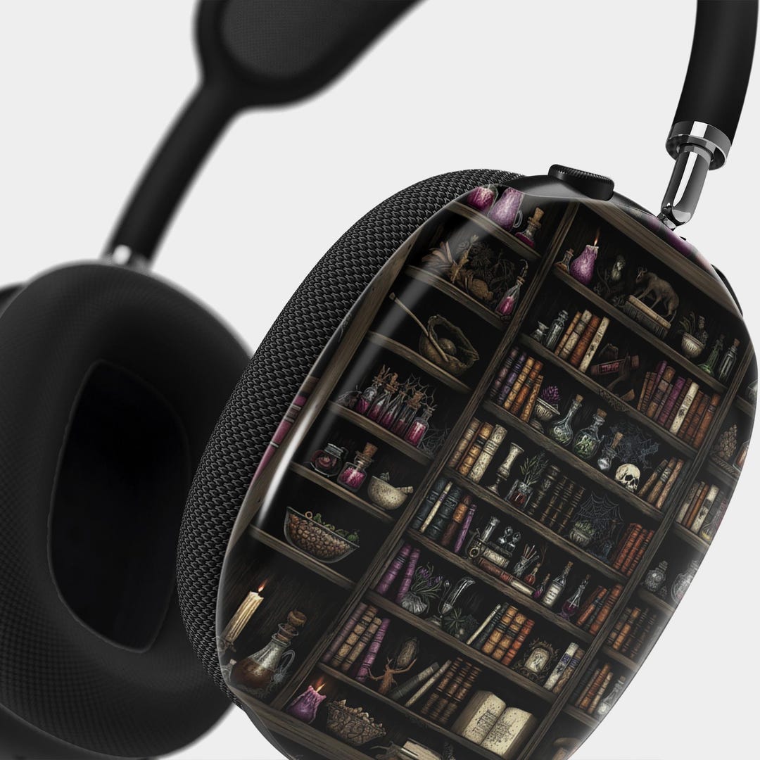 Gothic AirPod Max Cases, Apothecary Library Bookish Holder, Dark ...
