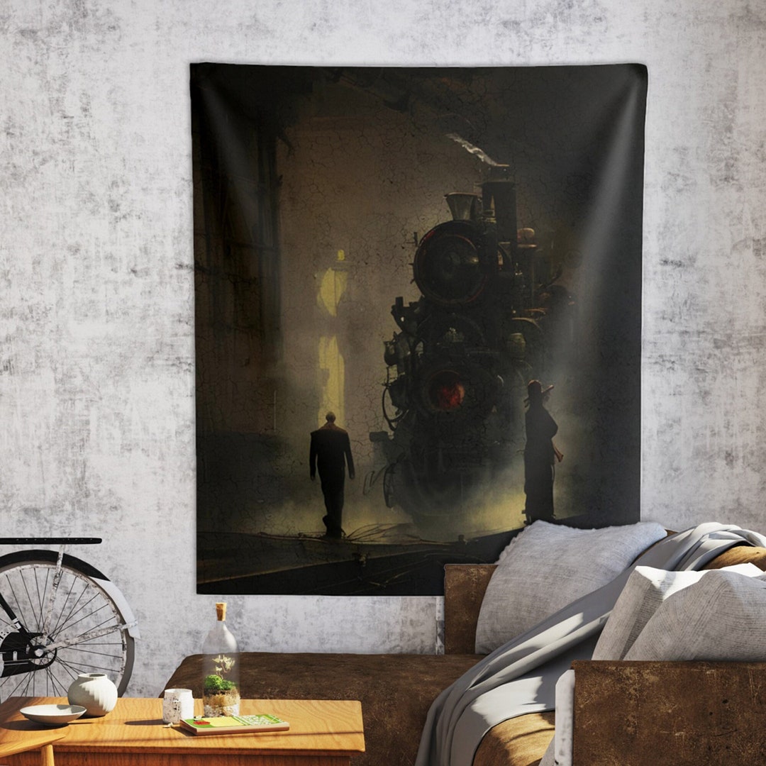 Dark Romance Steampunk Train Art, Classic Victorian Inspired, Steam ...